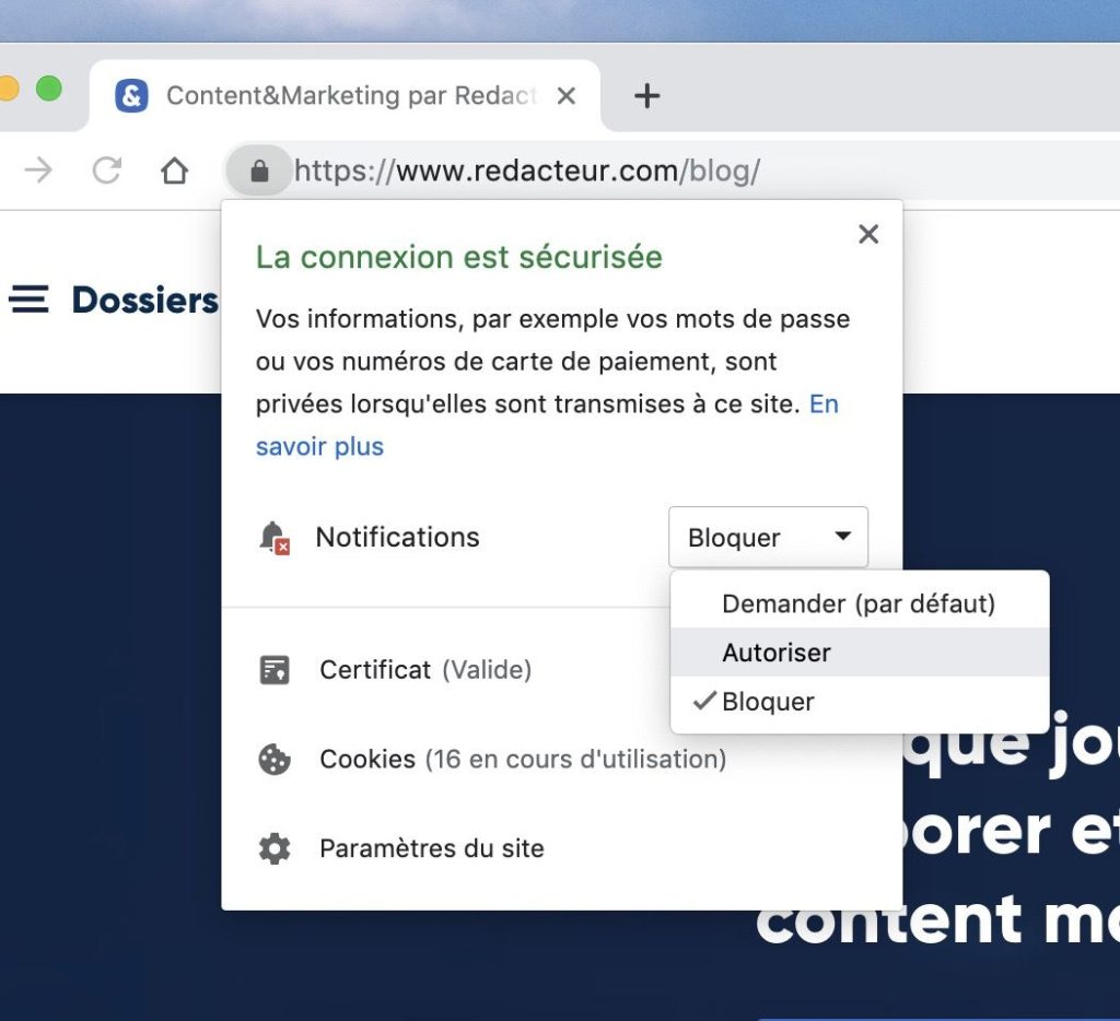 Comment autoriser les notifications de Redacteur.com ? - Redacteur Blog